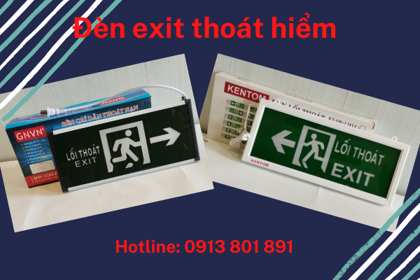 Đèn exit thoát hiểm thiết bị PCCC cơ sở kinh doanh không thể bỏ qua