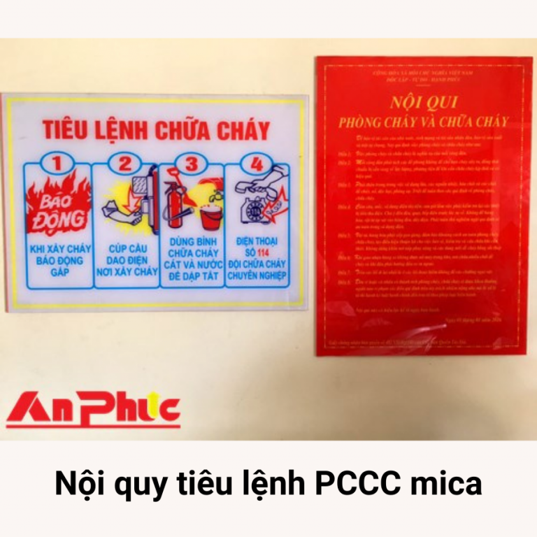 nội quy tiêu lệnh PCCC Hotline : 0913.801.891 hoặc 0938.100.114