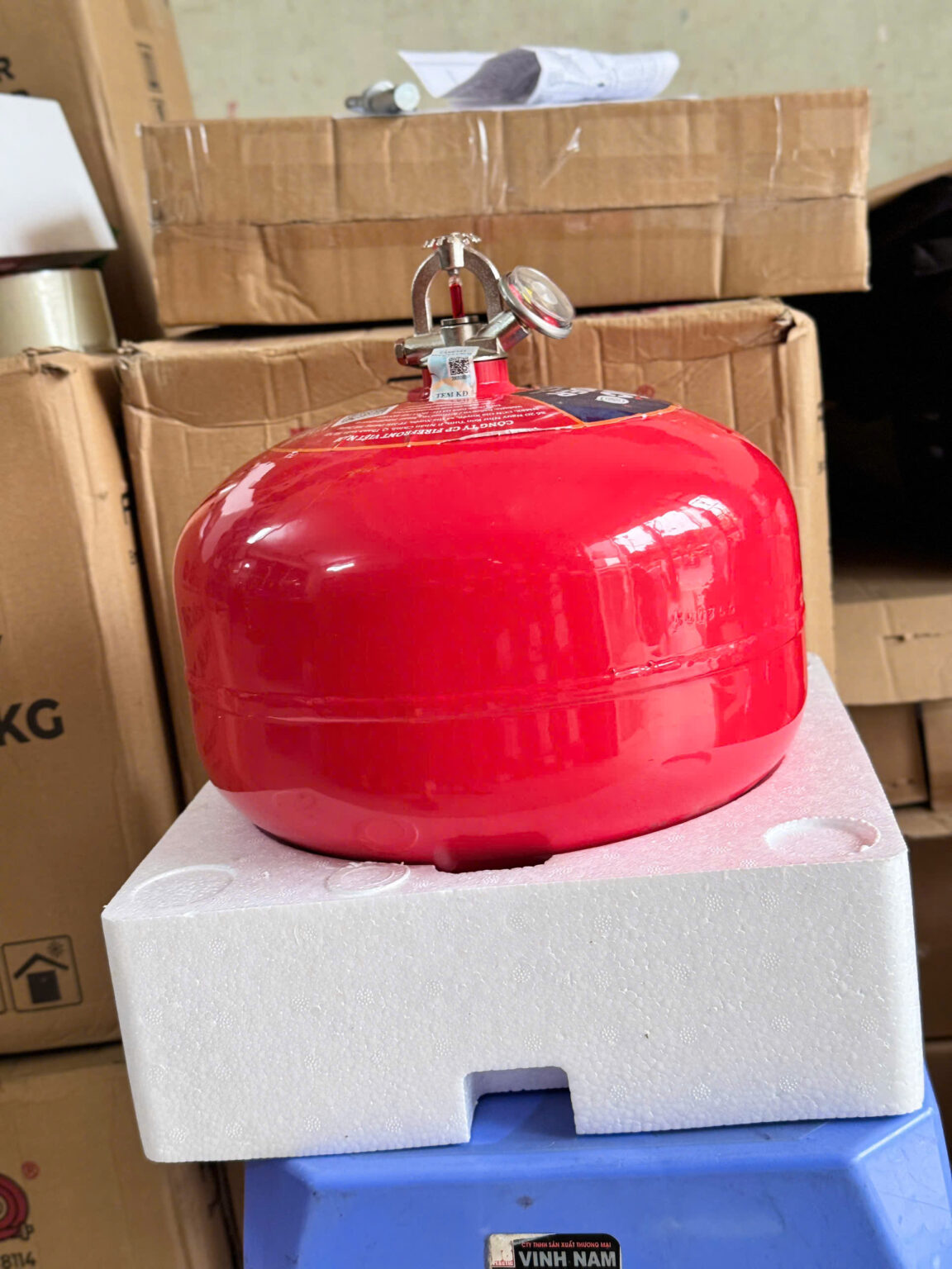 Bình cầu chữa cháy tự động bột ABC Hafico 6Kg - HFPA6
